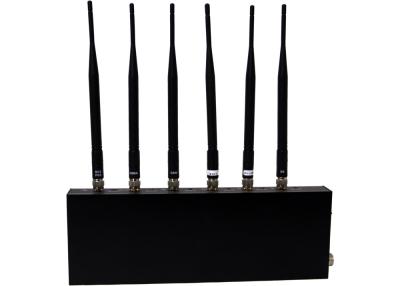 China 12W 6 Band WIFI 3G GPS Signal Jammer / Blocker EST-808I For Custom , 33dBm for sale
