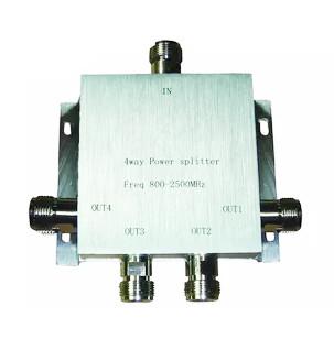 China 4 Way Power Divider / Splitter 140x140x60 Mm Communications Accessories for sale