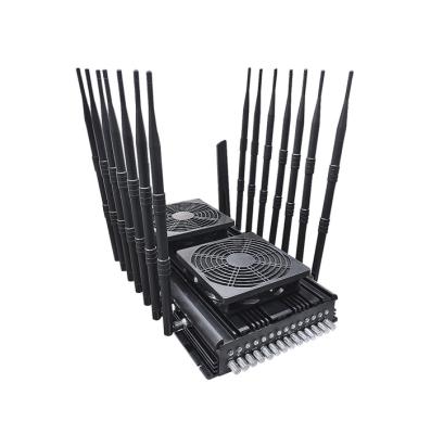 China 14 Antennas Multi Functional Mobile Phone Blocker GPS VHF UHF Interference 5-80m for sale