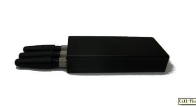 China CDMA / GSM Portable Cell Phone Jammer / Blocker 25dBm With 3 Antenna for sale
