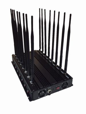 China 16 Channels Cell Phone Signal Jammer Desktop Signal Jammer for military use for sale