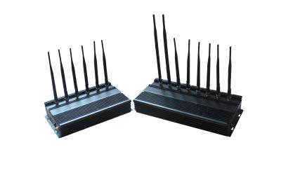 중국 8개 밴드와 휴대폰 신호 고전력 전파 교란기 30M 조정할 수 있는 반경 판매용