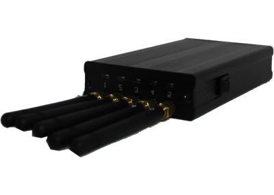 China 4W 5 Antenna Portable Cell Phone Jammer WIFI / GSM / 3G With Dip Switches for sale