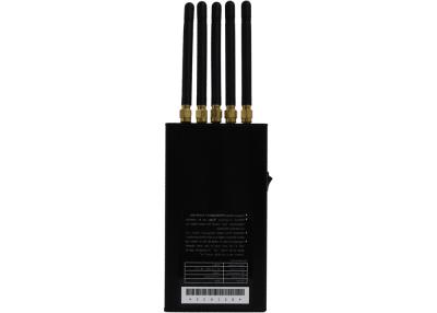 China 4W 5 Antenna Portable Cell Phone Jammer WIFI / GSM / 3G With Dip Switches for sale