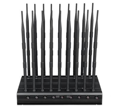 China EST-502F18 Cell Phone Blocker 18 Bands WIFI GPS VHF UHF 315 433 868 Signal Jammer for sale