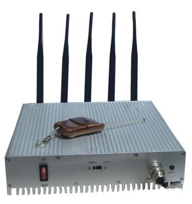 リモート・コントロール3G携帯電話信号の妨害機5バンド静止した屋内使用