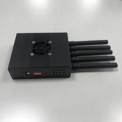 China 195*95*34 mm GPS WiFi Bluetooth Signal Jammer Non Stop Working 5 Bands for sale