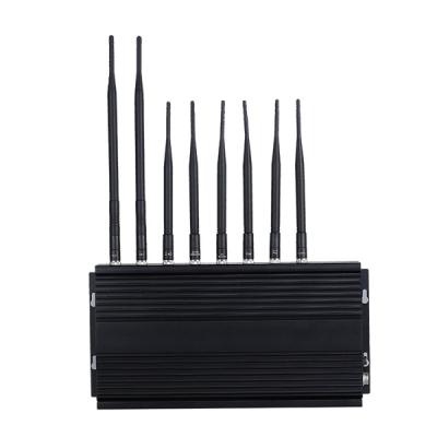China Mobiele het Signaalstoorzender van de Celtelefoon Stationaire 8 Antennes 3G WIFI for sale