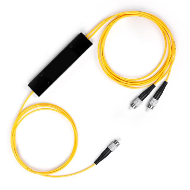 Free Sample Pigtail Type FTTH FC UPC 1x2 PLC Fiber Optic Splitter