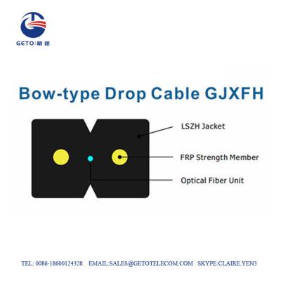 Cina Pieghi il tipo il cavo a fibre ottiche del centro di G657A 2, cavo flessibile piano in vendita