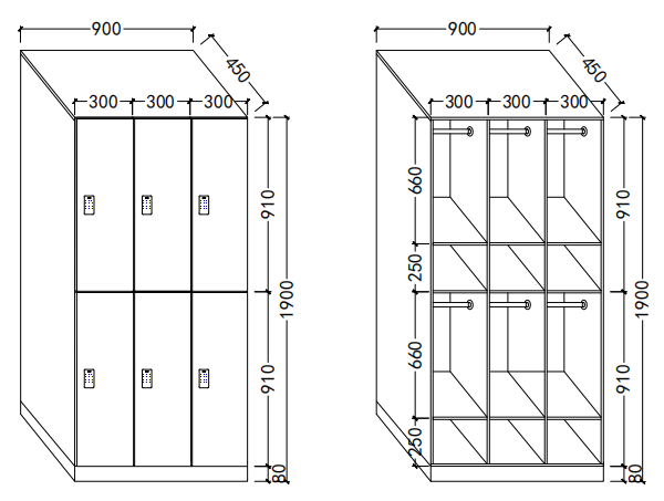 Full HPL Compact Laminate Sheet locker