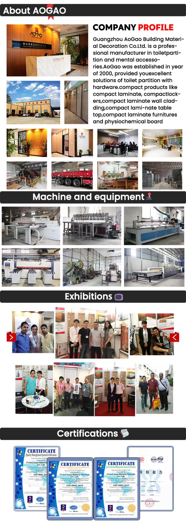 AOGAO toilet cubicle installation