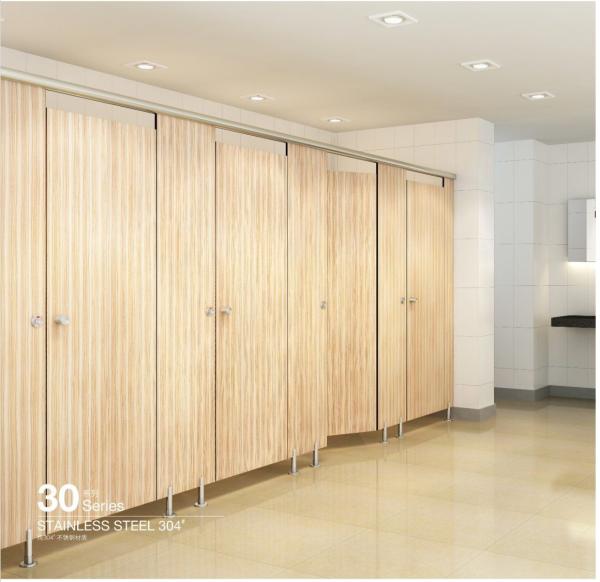 Quality Solid Grade Toilet Cubicle Partition Laminate HPL Board Toilet Partition Door for sale