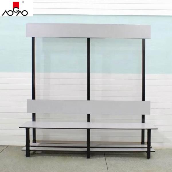 Quality Customizable Size Modern Office Desk White Steel Red Top Workbench for sale