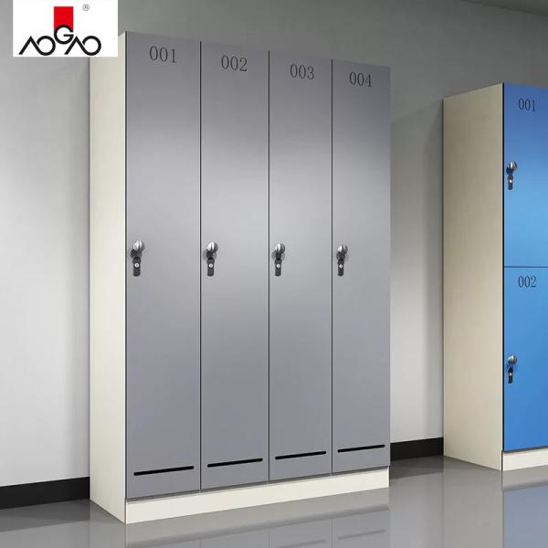 Quality Waterproof 4 Tier Modular Locker Electronic Steel Gym Lockers For Office 0.7MM 0.8MM for sale