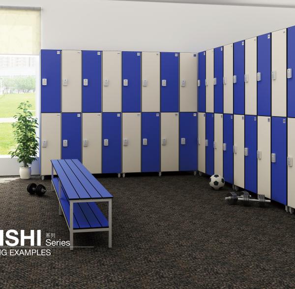 Quality Scratch Resistant Compact Commercial Gym Lockers  Wood Gym Lockers For Changing Room for sale