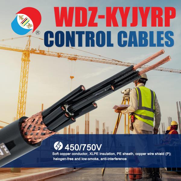 Quality WDZ-KYJYRP XLPE Cable LSZH Shielded Control Cable Flexible Design for sale