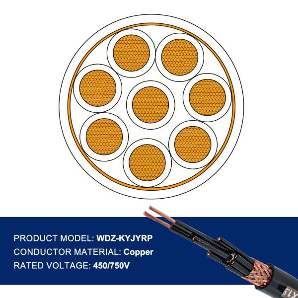 Quality WDZ-KYJYRP XLPE Cable LSZH Shielded Control Cable Flexible Design for sale