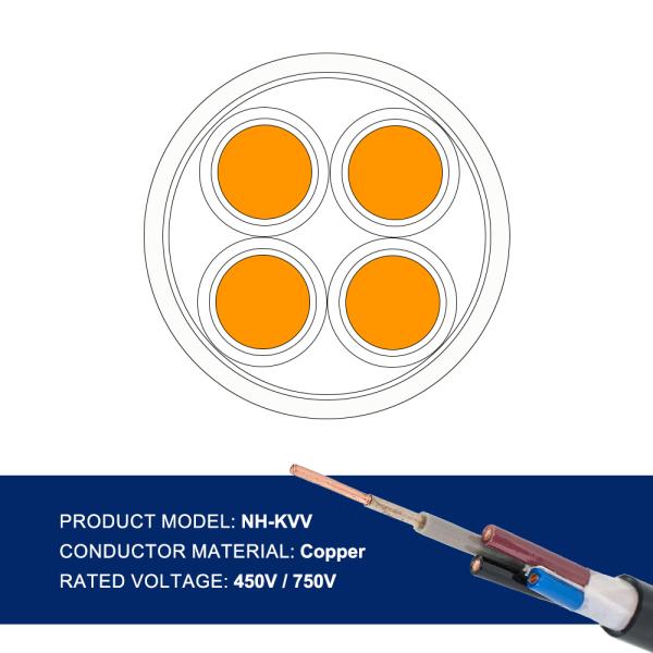 Quality NH-KVV Fire Rated Control Cable For Critical LV Control Circuits for sale