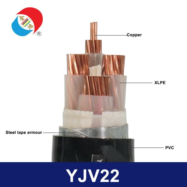 Quality STA Underground Power Cable YJV22 Armoured Electrical Cable Copper XLPE for sale