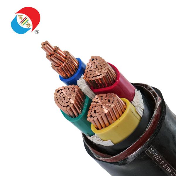Quality ZC-VV22 Flame Retardant Power Cable Armoured Electrical Cable PVC STA for sale