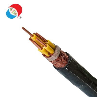 China KVVP Shielded Control Cable for Precision Instrumentation & EMI Protection 450/750V PVC Insulated Copper Braid for sale
