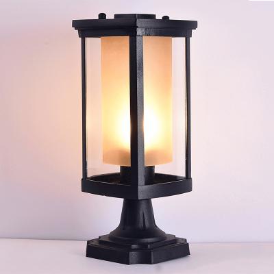 China European Style Outdoor Solar garden stone main Gate Post Led Pillar Light decoration IP65 CE ROHS Certificate for sale