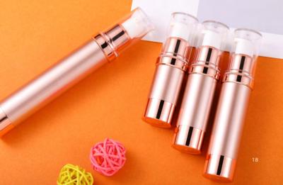China 15ml Frosted Airless Pump Bottles Plastic Lotion Pump Vacuum Travel Container for sale