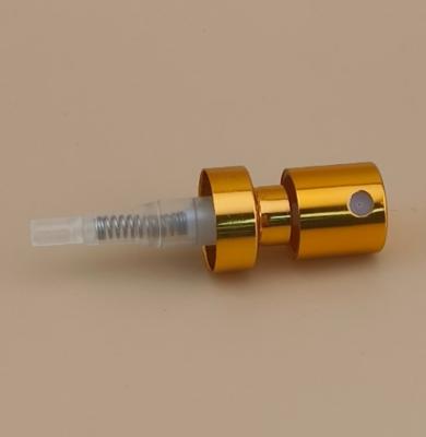 China Brown Aluminium Button Fine Crimp Sprayer Big Housing K402-1 for Perfume for sale