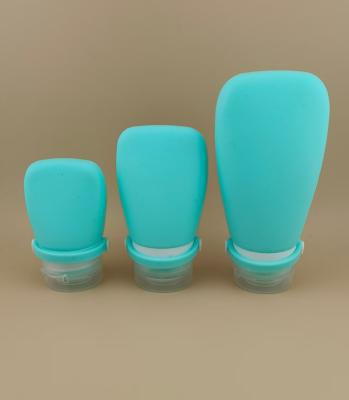 Cina Contenitori di ricarica ciano in silicone per viaggi K1400 per la cura della pelle in vendita