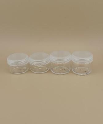Cina Vasetto mini in plastica bianca certificata per crema con coperchio a vite per lozione in vendita
