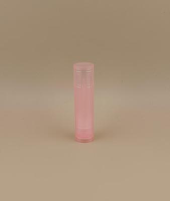 China Customized Plastic Small Smooth Clear Pink Lip Balm Packaging for Lipsticks for sale