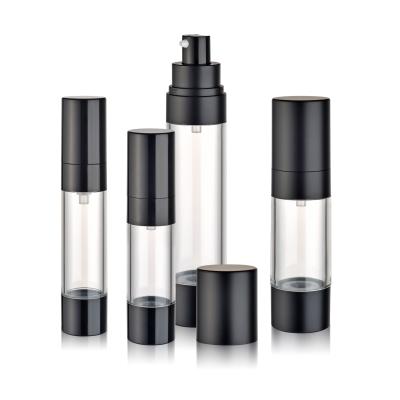 China Packaging per la cura della pelle come contenitore cosmetico in plastica sottovuoto airless, flacone con pompa e tappo a vite per lozione for sale
