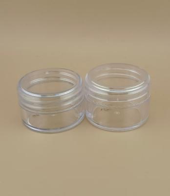 Cina Vasetto in plastica trasparente piccolo certificato con coperchio a vite per esigenze di cura della pelle in vendita