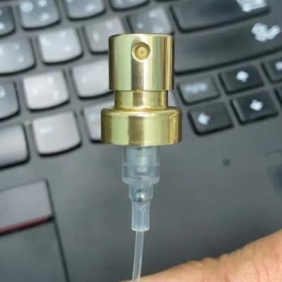 중국 미세 분무 향수 펌프 분무기 0.10cc 알루미늄 실버 판매용