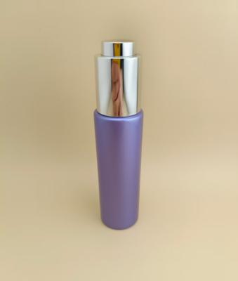 China Delicate Design Purple Smooth Round Long Dropper Bottle K-GBL30 for Essence for sale