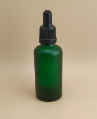 Delicate Design Clear Dark Green Dropper Bottle for Essence