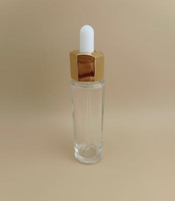 Nice Design Polygon Clear Dropper Bottle for Essence