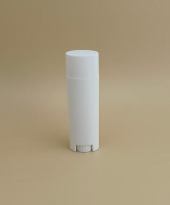 China White Small Ellipse Smooth Lip Balm Packaging for Lipsticks for sale