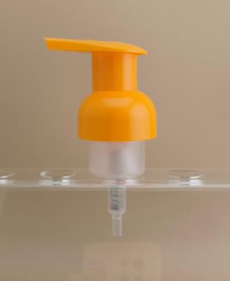 China Delicate Design Orange Plastic Foam Pump for Shampoo Bottles for sale