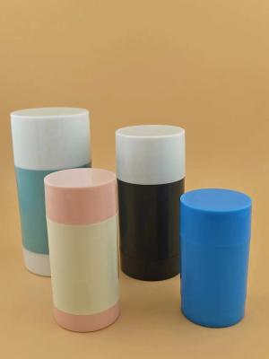 China Plastic Empty Deodorant Stick Container Cosmetic Round Twist up Tubes Packaging for Deodorant Stick for sale