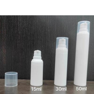 China White Black Serum Plastic 50ml Airless Pump Bottle PP for Sale for sale