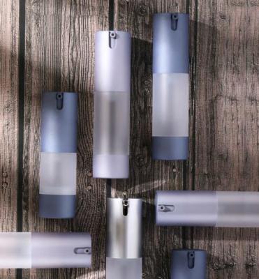 China Frosted Airless Pump Bottles Plastic Lotion Pump Vacuum Travel Container for sale