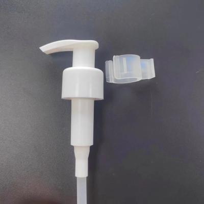China All Full Plastic Without Metal Spring Facial Cleanser Lotion Pump with Clip Lock for sale