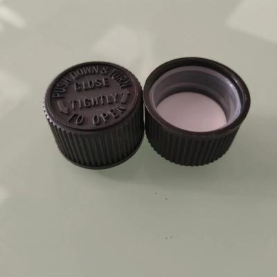 China Double Wall 28mm Child Resistant Cap Screw Cap Plastic Packaging for sale
