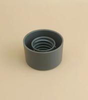 China Grey Plastic Smooth Matte Cap for Cosmetic Bottles for sale