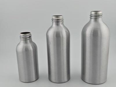 China Empty Aluminum Cosmetic Packaging Water Lotion Bottle Metal Packaging Container for sale