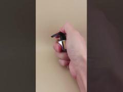 スキンケア用ブラック＆シルバーローションポンプ K204-3 認証済み