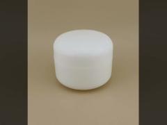 White Certified Female Skincare Plastic Cream Jar With Screw Lid