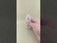 Circular Ribbed Clear Glass Bottle for Face Essence